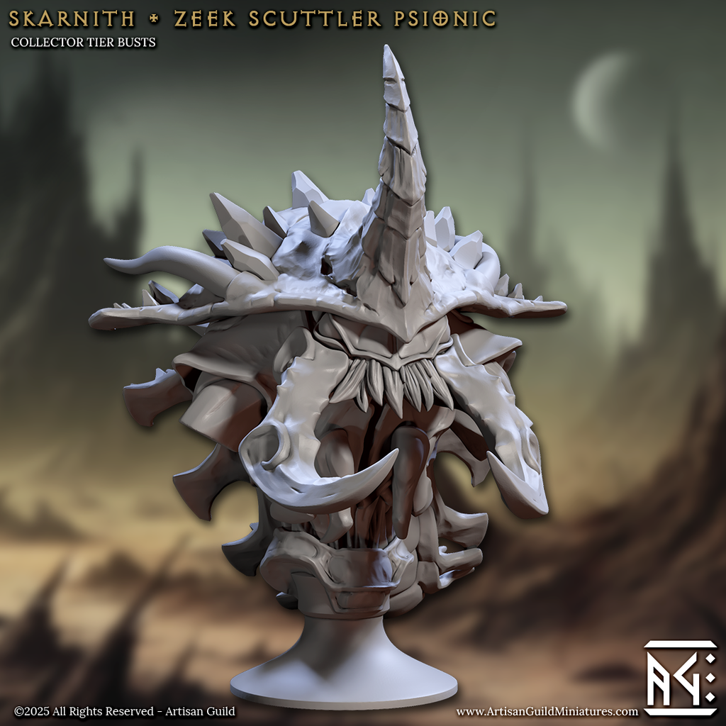 Skarnith Zeek Scuttler Psionic Bust – The Printable Dragon